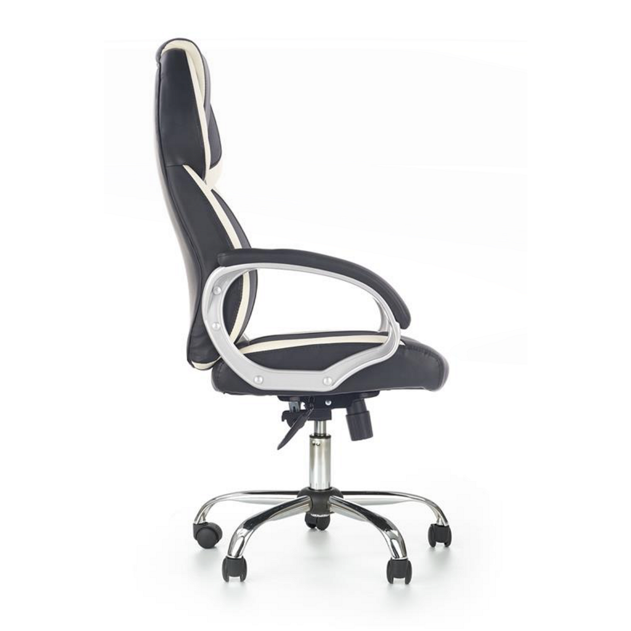 Офис стол BARTON с MULTIBLOCK механизъм – черно / бял | Мебел Дизайн