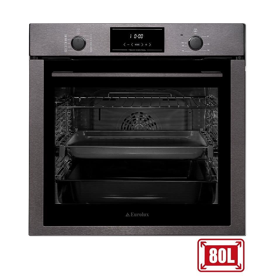 Мултифункционална фурна EO6 F10PTUD XS DARK INOX 80L | Мебел Дизайн