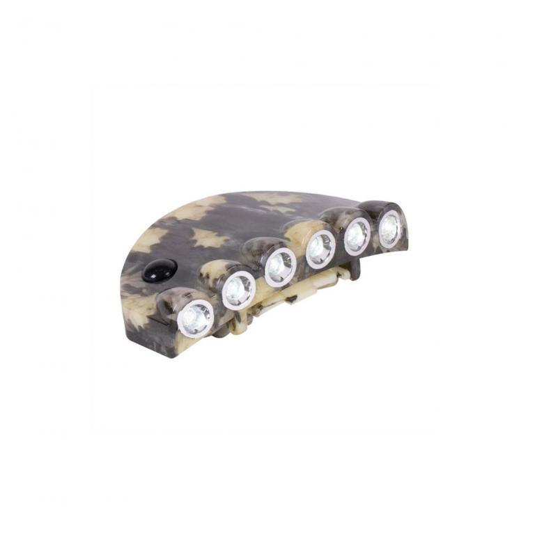 Cap Light X2 CAMO 6 Led Flashlights Headlamps TOP PRICE fishandtackle.eu
