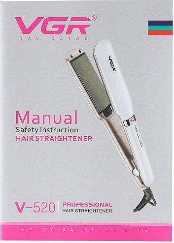 Професионална преса за коса VGR, V-520, Керамично покритие, LCD дисплей