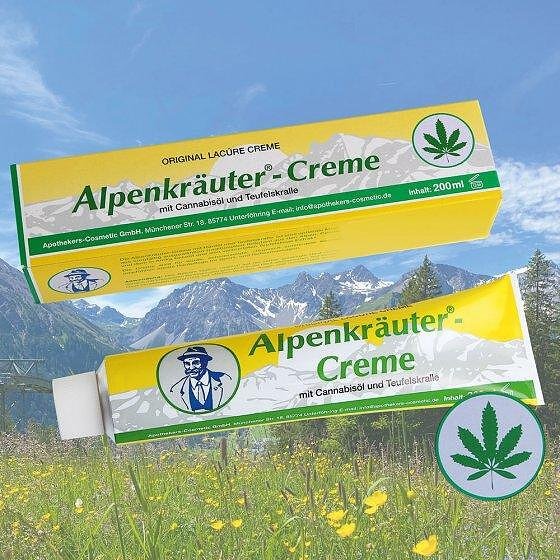 Алпийски крем Alpenkrauter Creme за възпаления и болки 200мл. Germany