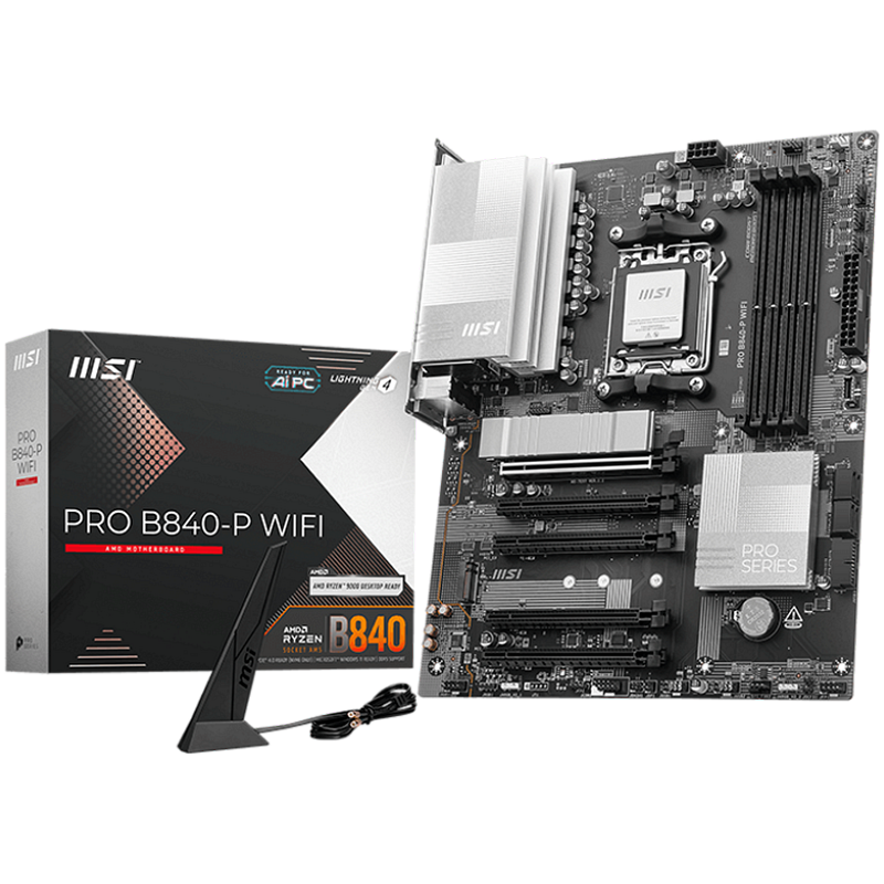 Дънна платка MSI PRO B840-P WIFI, ATX, Socket AM5... | DR