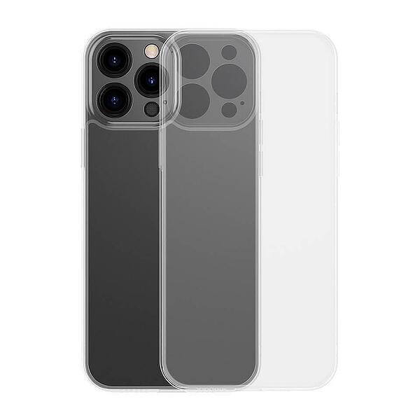 Тънък Матов Калъф за iPhone 13 Pro Max, BASEUS Frosted Case, Прозрачен ...