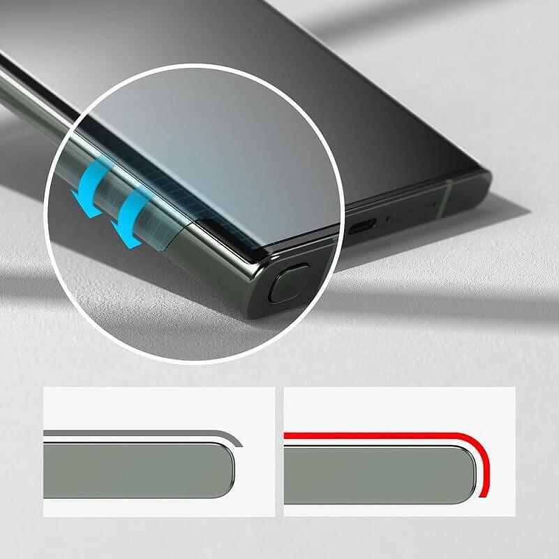 Privacy Протектор за SAMSUNG S23 Ultra, Ringke Dual Easy Wing Folio ...