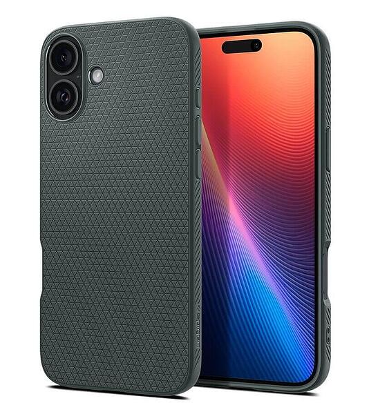 Противоударен Калъф за iPhone 16, SPIGEN Liquid Air Case, Зелен » Mytel.bg