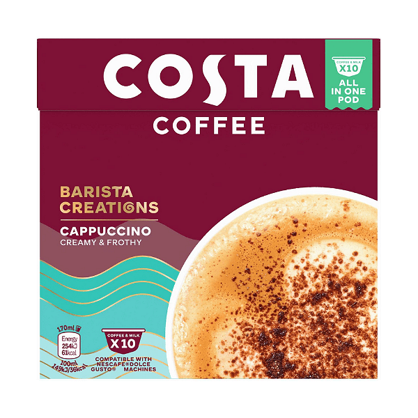 Costa coffee Barista Creations CAPPUCCINIO - 10 Dolce Gusto® съвместими ...