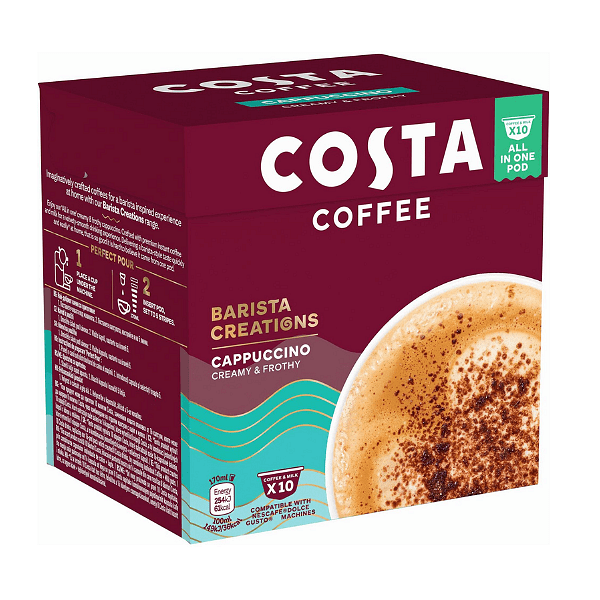 Costa coffee Barista Creations CAPPUCCINIO - 10 Dolce Gusto® съвместими ...