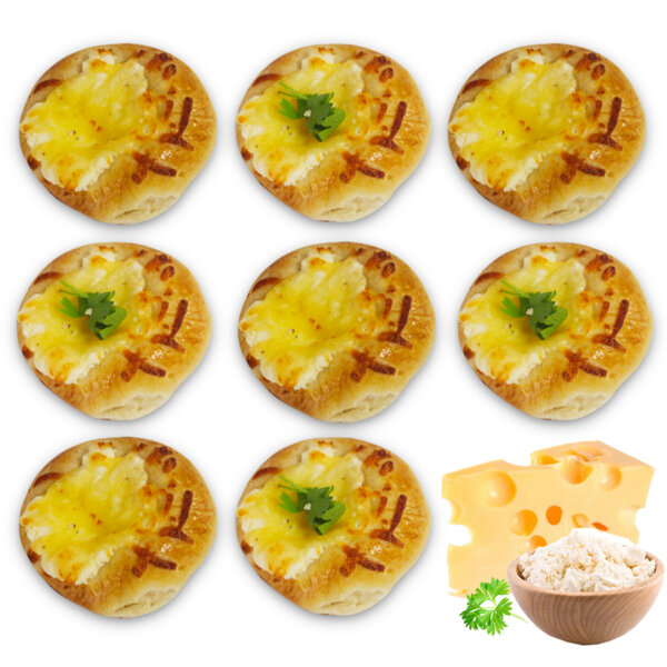 Мини пици със сирене и кашкавал / Кутия 25бр