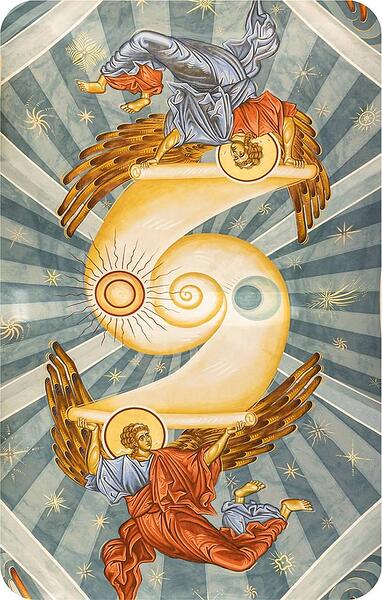 Сребърен медальон Небесен ангел - Манастир Св. Мина