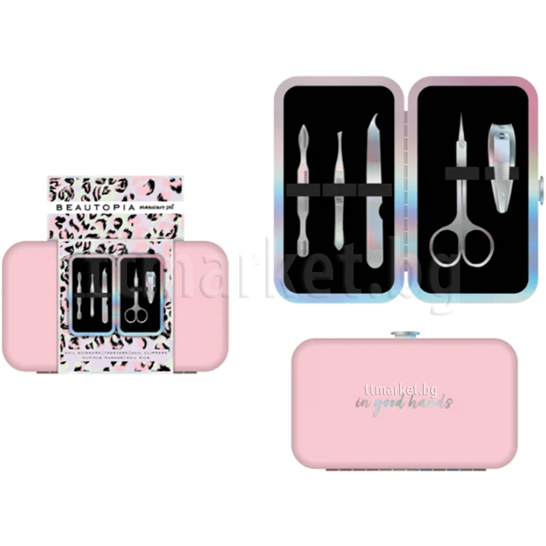 Beautopia Manicure Set Комплект за маникюр 5 части Английско качество
