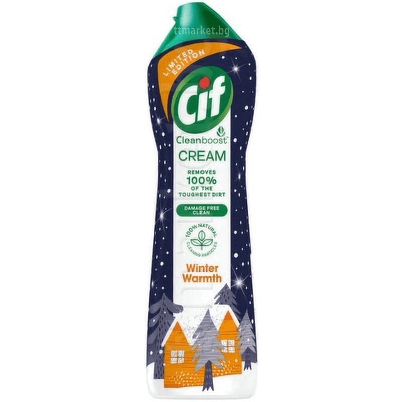 Cif Cleanboost Cream Winter Warmth НАТУРАЛЕН Препарат за почистване ...