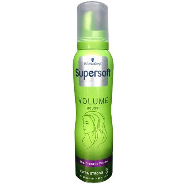 Schwarzkopf Supersoft Volume Mousse Extra Strong 3 Пяна за коса за обем ...