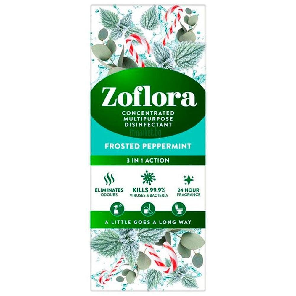 Zoflora Concentrated Multipurpose Disinfectant Frosted Peppermint 3 in ...