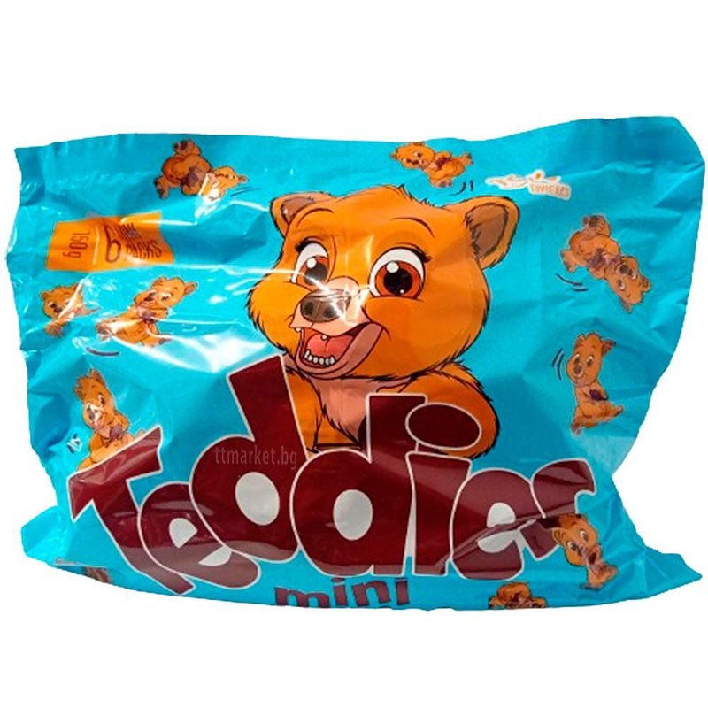Teddies mini cookies bite- size choco chip cookies Бисквити във формата ...