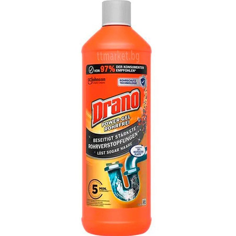 Drano=Mr. Muscle Power Gel