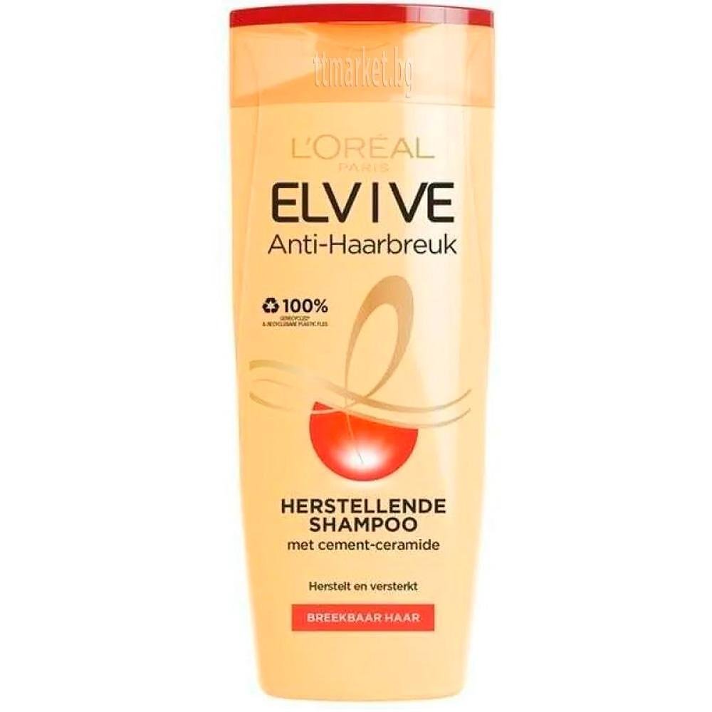 L'Oreal Paris Elvive Anti Haarbreuk Herstellende Shampoo met Cement ...