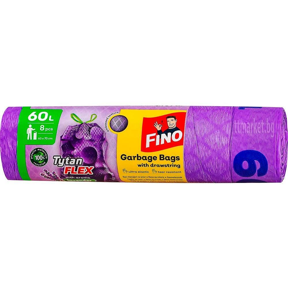 Fino Tytan Flex Garbage Bags with Drawstring with Aroma Lavender ...