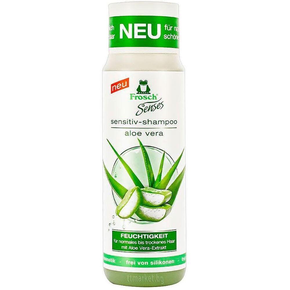 Frosch Senses Sensitiv - Shampoo Aloe Vera Шампоан за нормална към суха ...