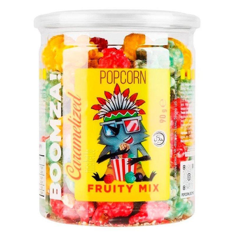 Boomza Caramelized Popcorn Fruity Mix Карамелизирани пуканки Плодов ...