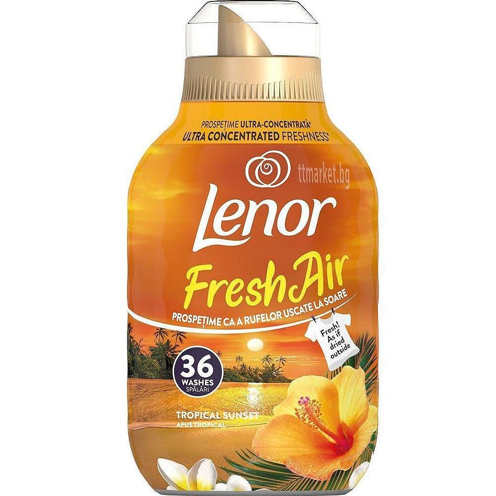 Lenor Fresh Air Tropical Sunset Концентриран омекотител за дрехи с ...