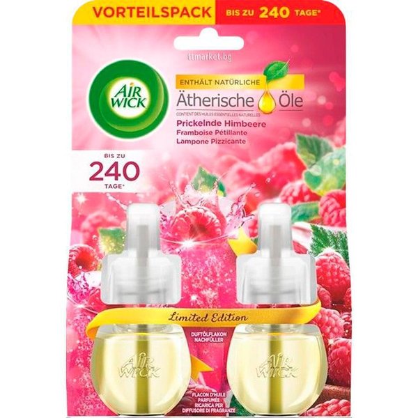 Air Wick Prickelnde Himbeere Scented Oil Fragrance Refill Пълнител за ...