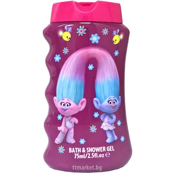 Dreamworks Trolls Bath & Shower Gel Мини душ гел Тролчета за деца над 3 ...