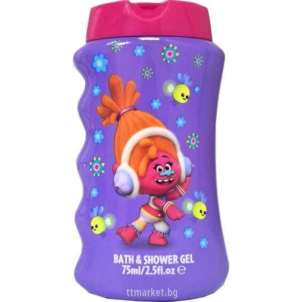 Dreamworks Trolls Bath & Shower Gel Мини душ гел Тролчета за деца над 3 ...