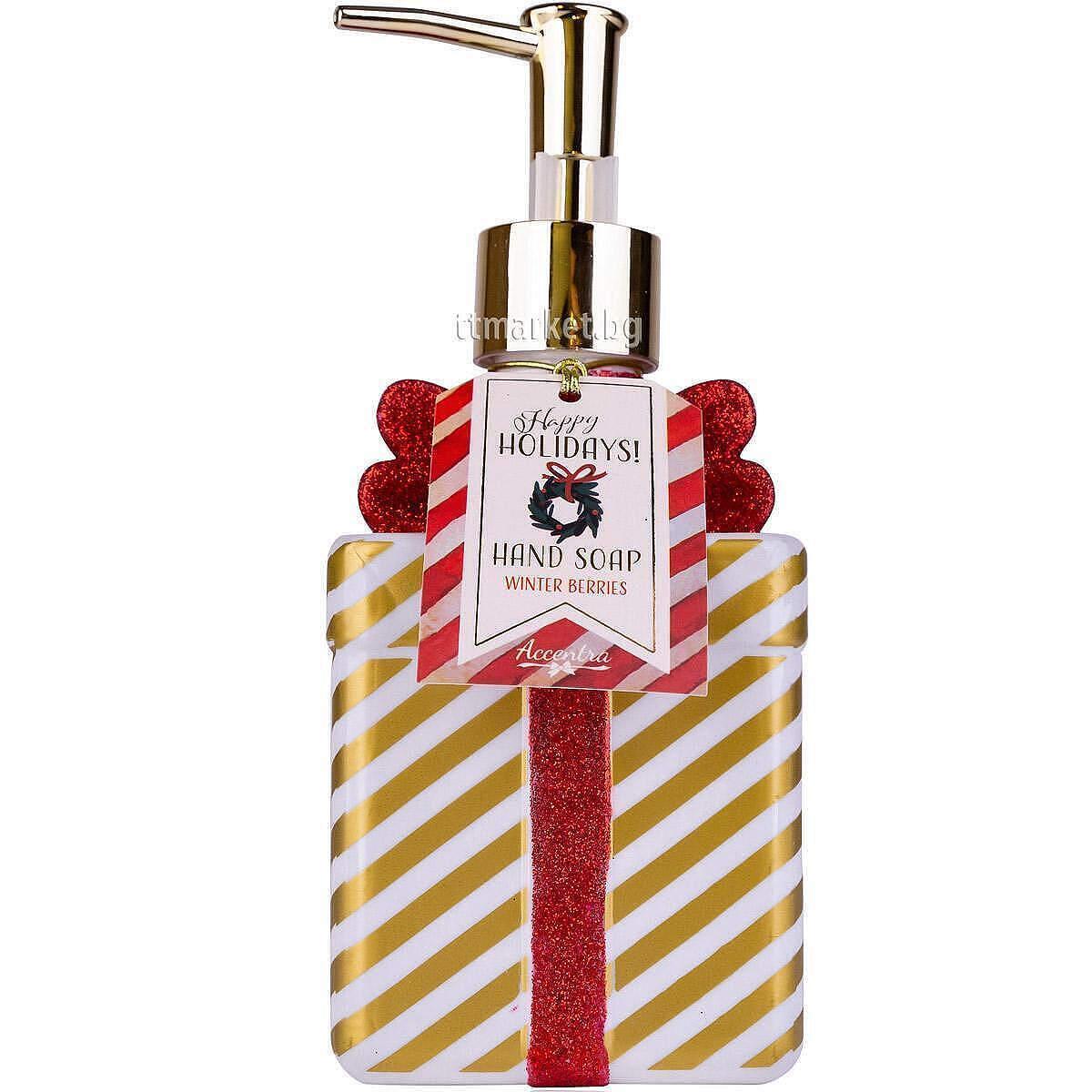 Accentra Hand Soap Winter Berries Течен сапун за ръце в подаръчна ...