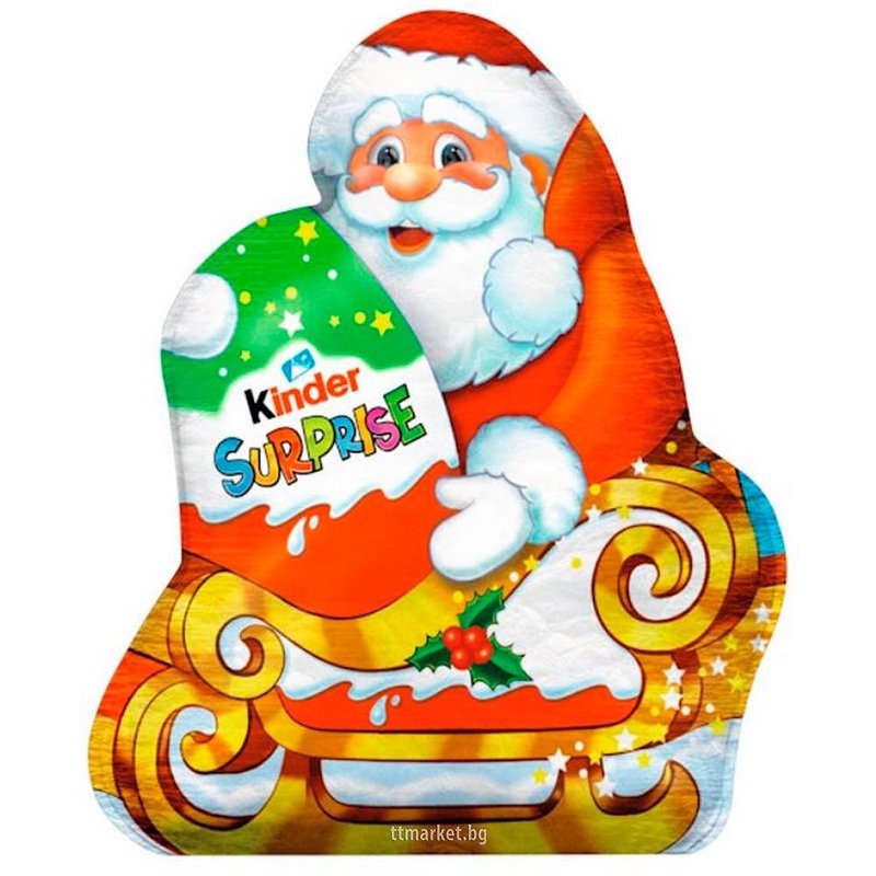 Kinder Surprise Santa Claus Шоколадов Дядо Коледа с играчка 1 бр / 75 гр
