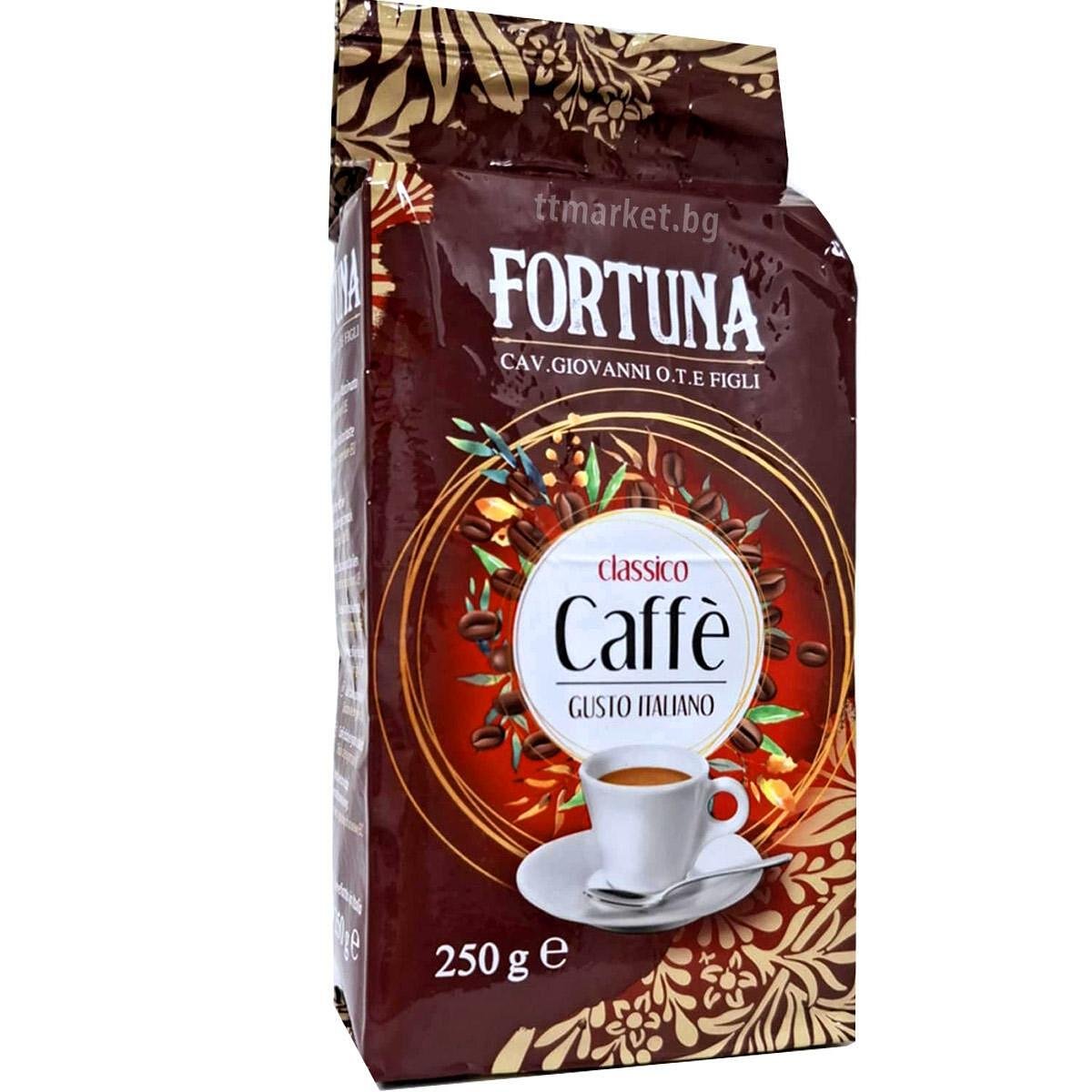 Fortuna Classico Caffe Gusto Italiano Печено мляно кафе с класически ...