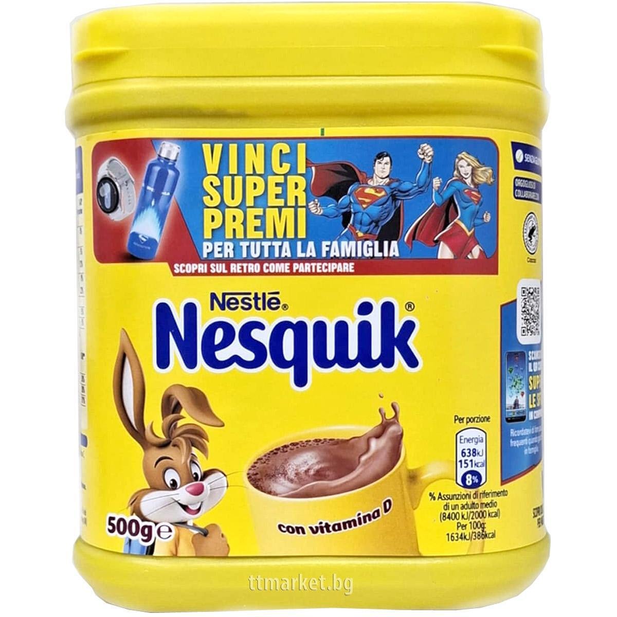 Nestle Nesquik Preparato Solubile per Bevanda con Cacao Какаова напитка ...
