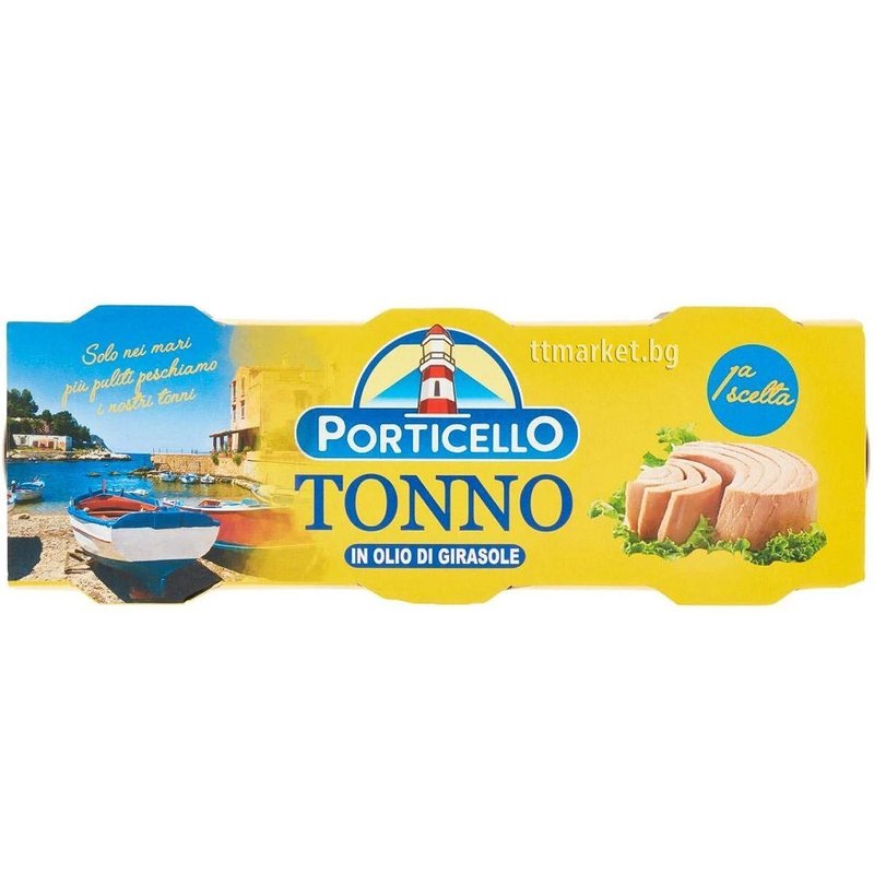 Porticello Tonno in Olio di Girasole Консерва с риба Тон в ...