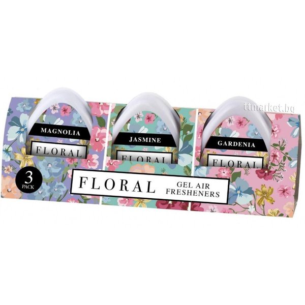 RTC Direct Floral Gel Air Fresheners Комплект гел ароматизатори за ...