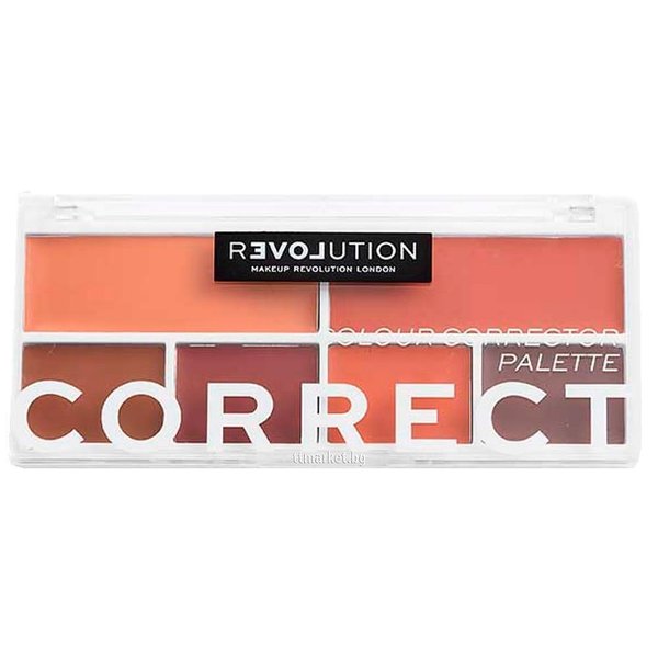 Revolution Correct Colour Corrector Palette Палитра коректори за лице 6 ...