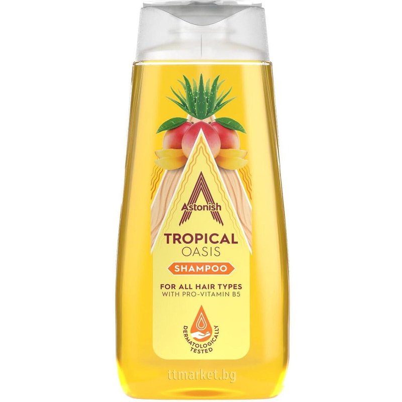 Astonish Tropical Oasis Shampoo Шампоан за всички типове коса с про ...