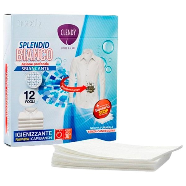 Clendy Brilla Bianco Абсорбиращи Замърсяванията Кърпички за Бяло Пране ...