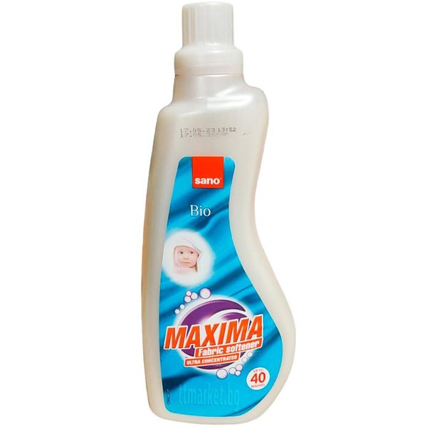 Sano Maxima Bio Био концентриран омекотител за пране на бебешки дрехи и ...
