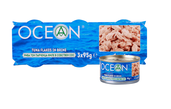 Риба Тон OCEAN късчета собст.сос 3x95гр