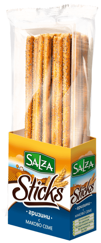 Гризини SALZA STICKS маково семе 250 г