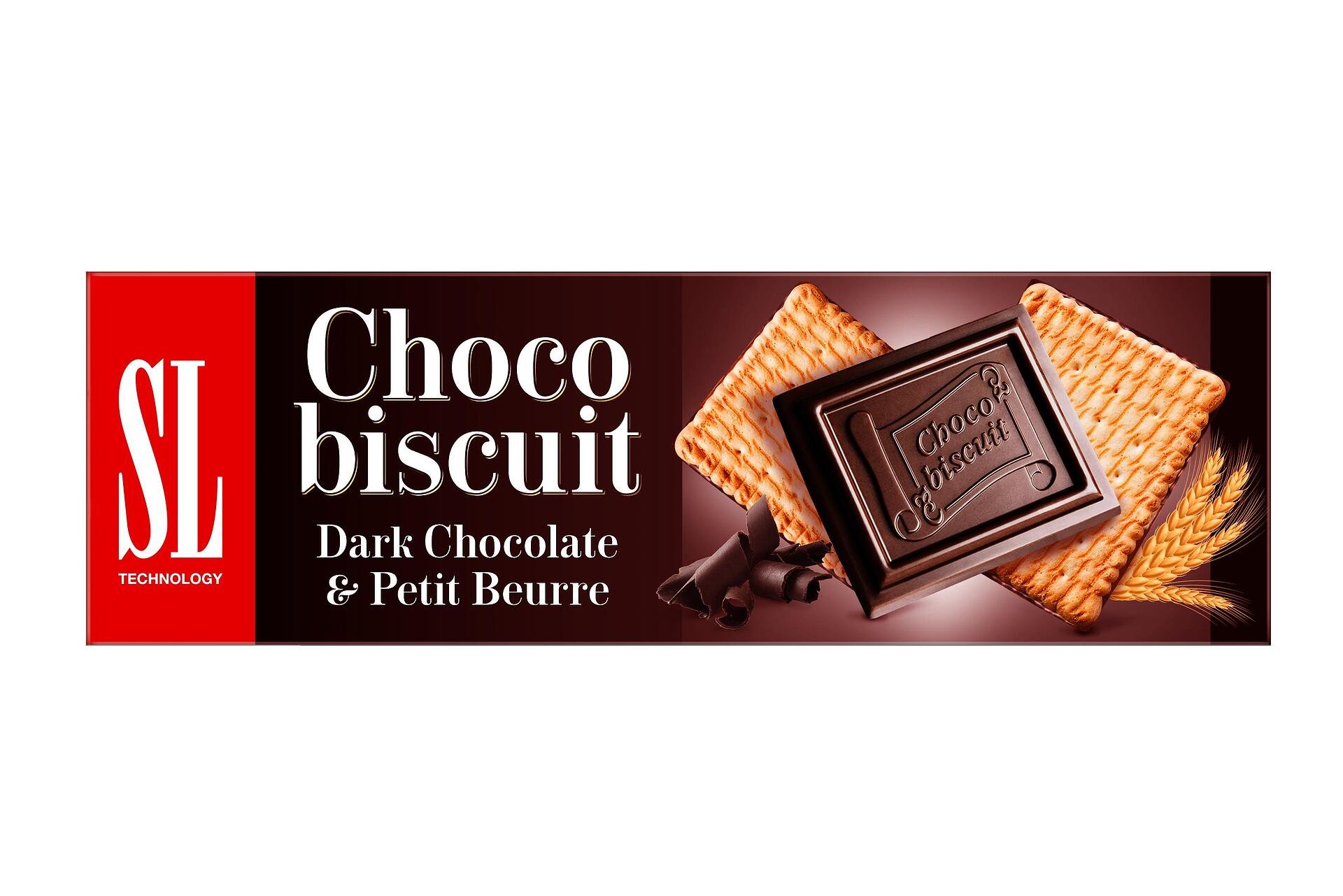 Бисквити CHOCO BISCUIT черен шоколад 125 г