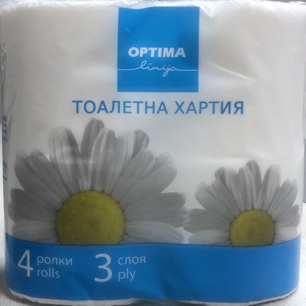 Тоалетна хартия OPTIMA LINIJA Big 3 пласта 4 броя