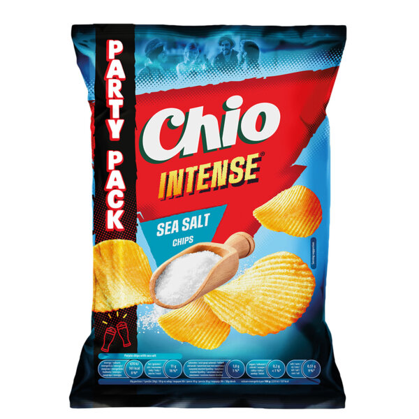 Чипс CHIO INTENSE морска сол 240г