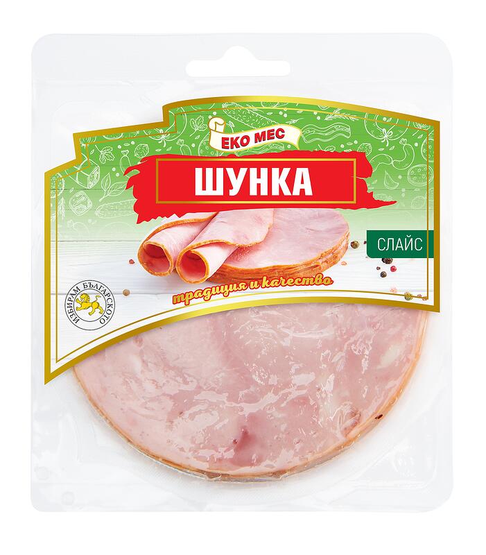 Шунка ЕКО МЕС Премиум слайс 200гр.