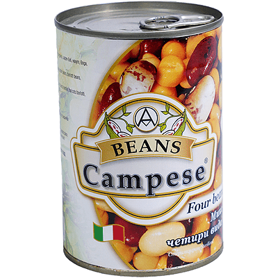 Боб микс от 4 вида CAMPESE 400 гр.