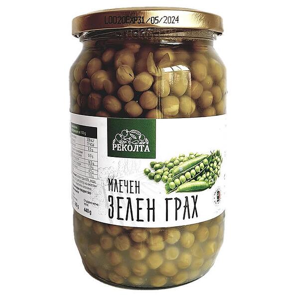 Зелен грах свеж Реколта 680 гр.