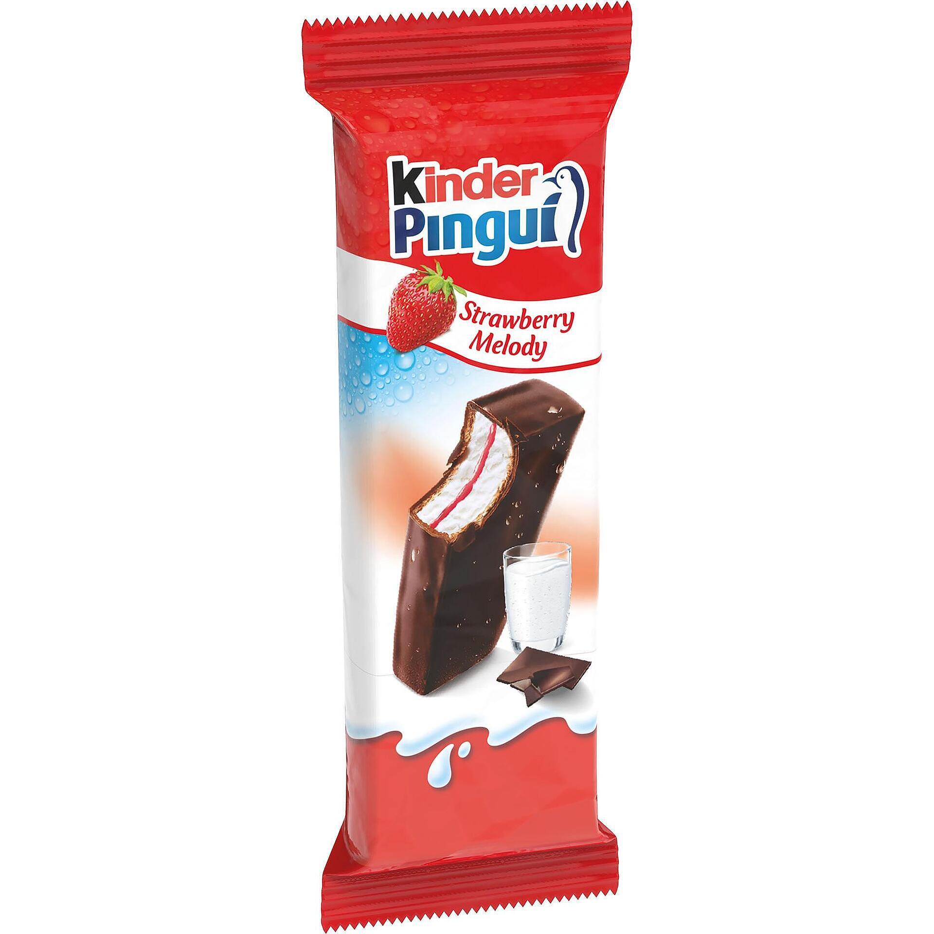 Млечен десерт KINDER PINGUIN ягода 30 гр.