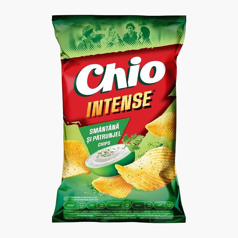Чипс CHIO INTENSE със сметана и магданоз 130 гр.