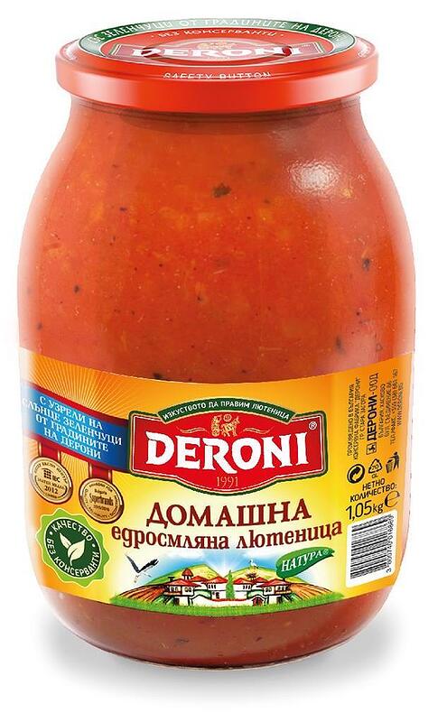 Лютеница DERONI домашна едросмляна 1050 гр.