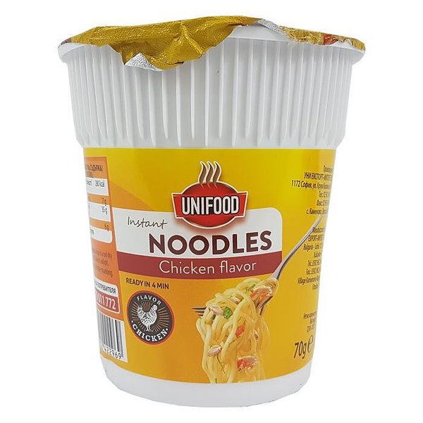Инстантни спагети UNIFOOD пиле 70 гр. чаша