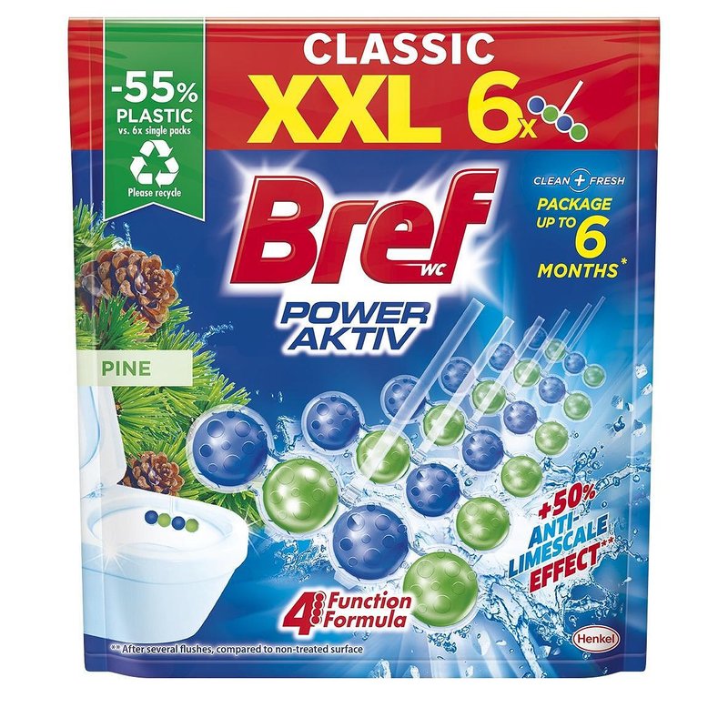 WC блок BREF Power Aktiv Pine 6x50 г